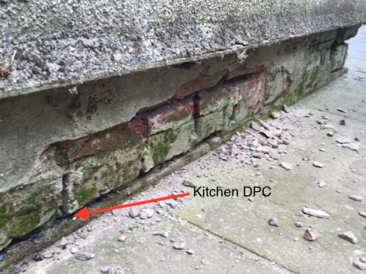 Breached DPC / Ground levels / Damaged Brickwork - Solution required ...